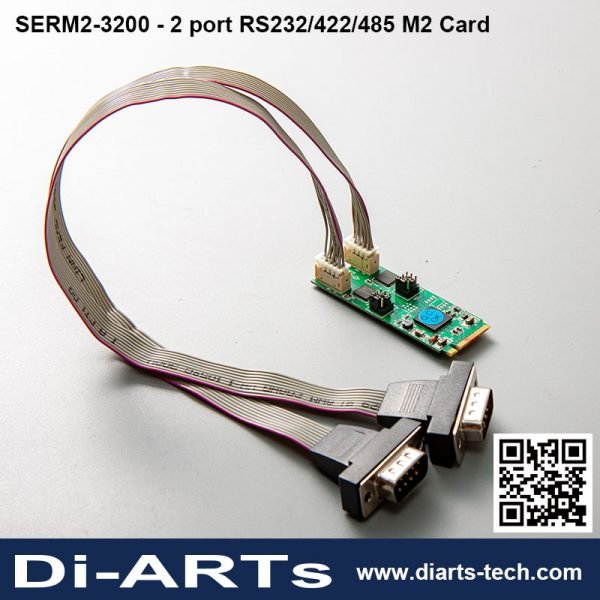 embedded 2 port RS232 RS422 RS485 M.2 card – Di-ARTs Technology