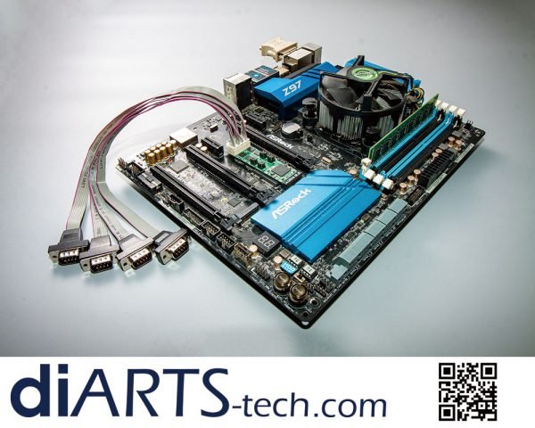 Serial 3 in 1 IPC M.2 4 port RS232 RS422 RS485 - Di-ARTs Technology