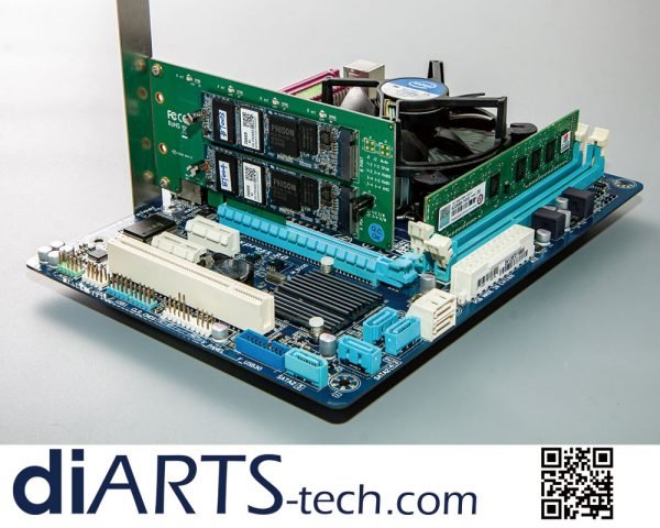 SATA SSD B Key M.2 PCIe Card RAID 0 1 - Di-ARTs Technology