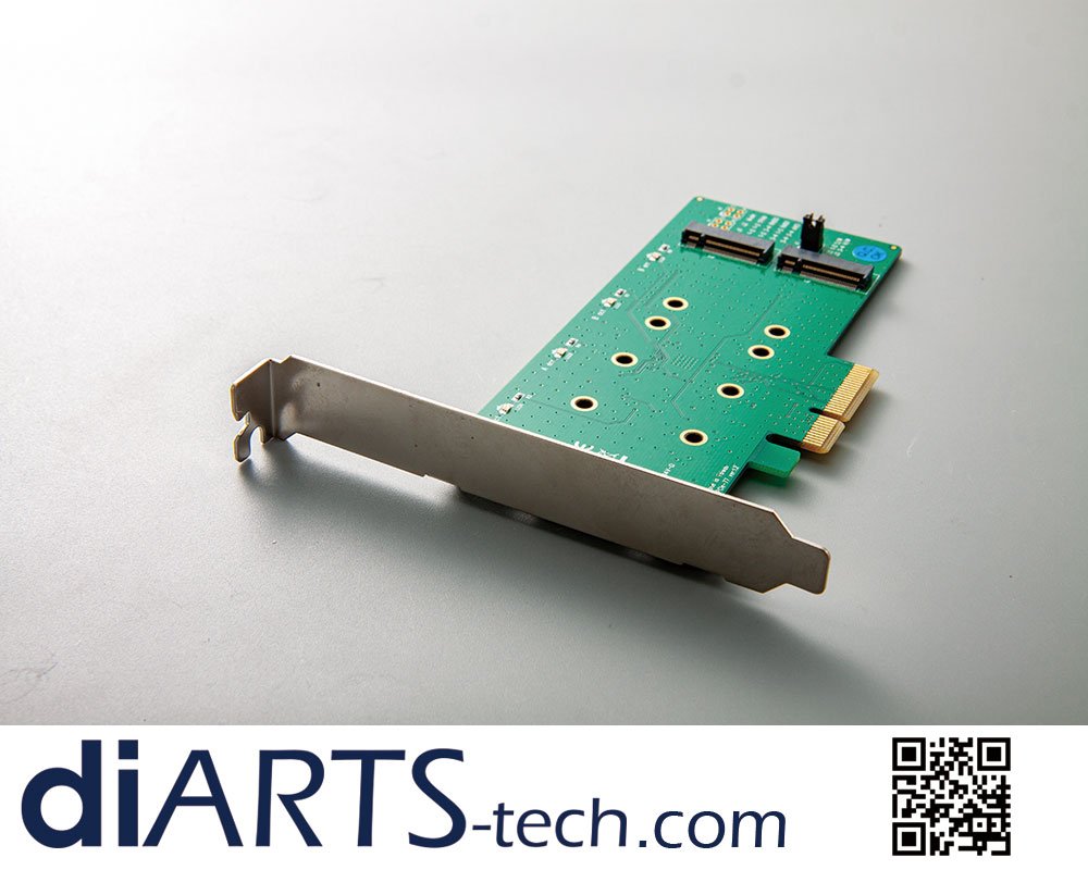 SATA SSD B Key M.2 PCIe Card RAID 0 1 – Di-ARTs Technology